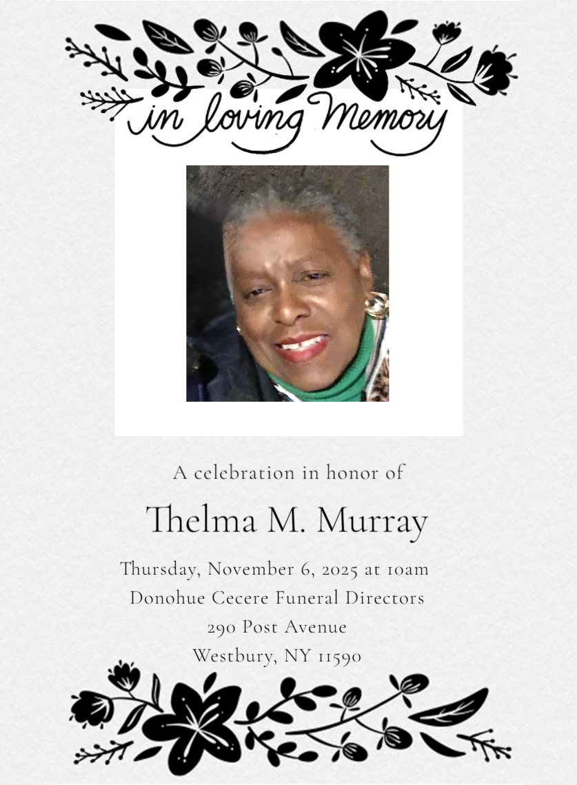 The Celebration of Thelma M. Murray